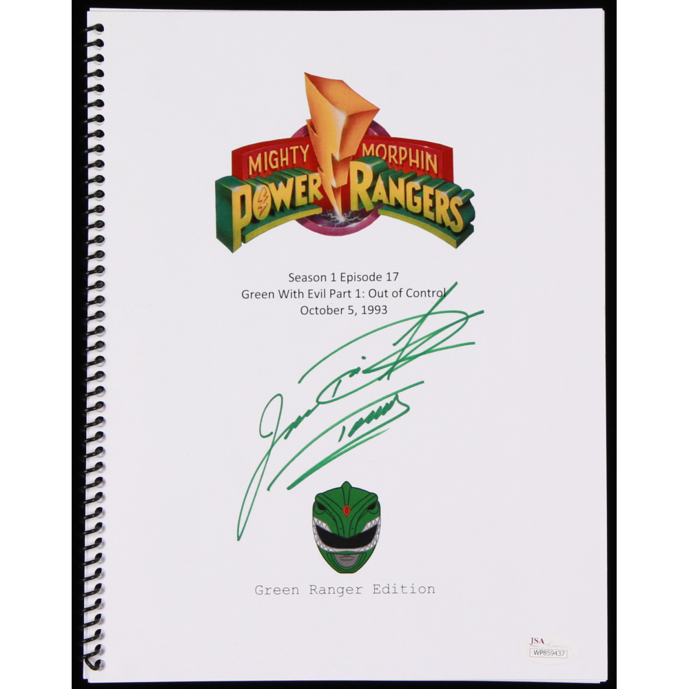 Jason David Frank Signed "Power Rangers: Green With Evil Part 1" Full ...
