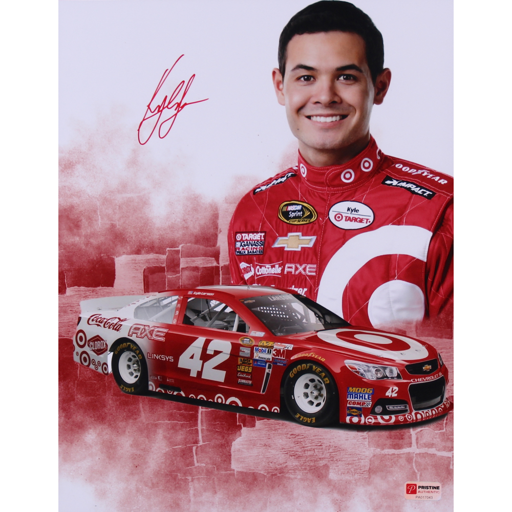 Kyle Larson Signed NASCAR 11x14 Photo (PA COA) | Pristine Auction