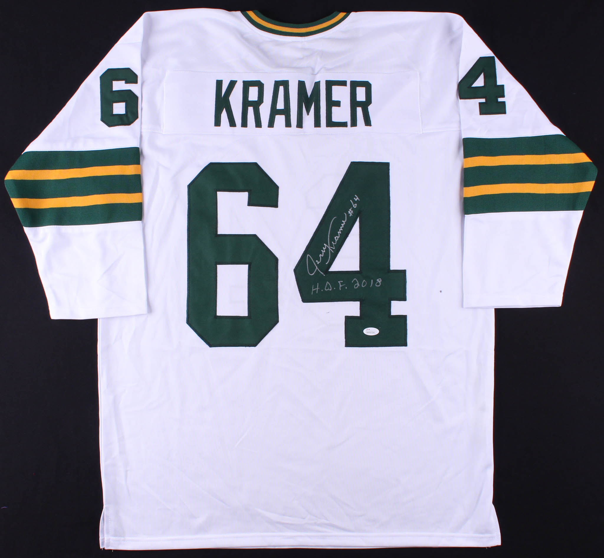 Jerry Kramer Signed Packers Jersey Inscribed "H.O.F. 2018" (JSA COA ...