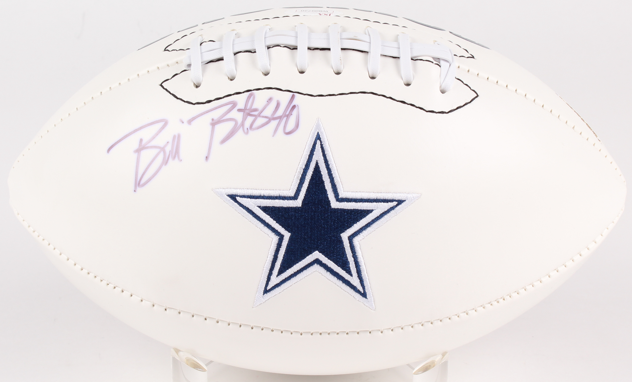 Bill Bates Signed Cowboys Logo Football (JSA COA) | Pristine Auction