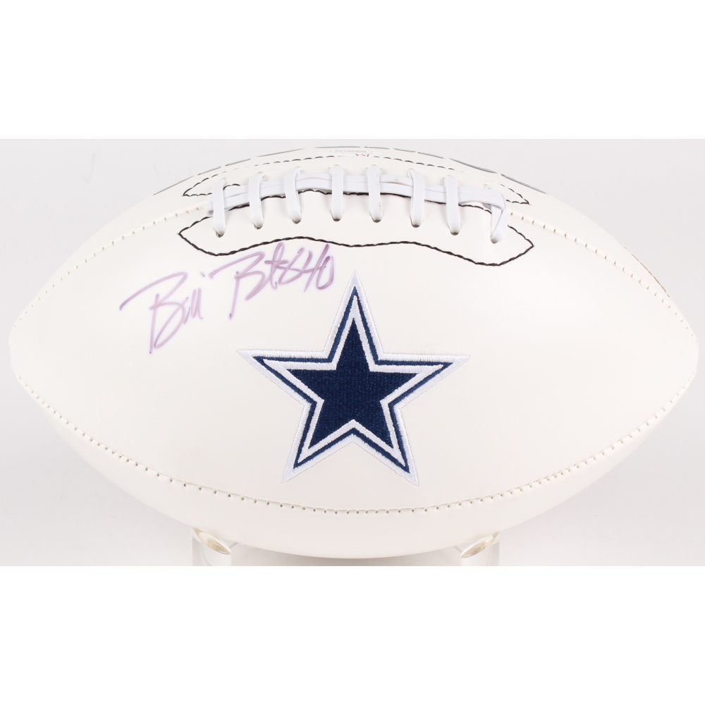 Bill Bates Signed Cowboys Logo Football (JSA COA) | Pristine Auction