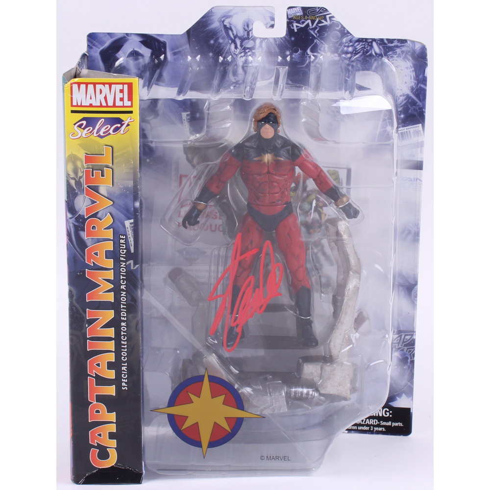 Stan Lee Signed "Captain Marvel Select" Marvel Select Action Figure ...