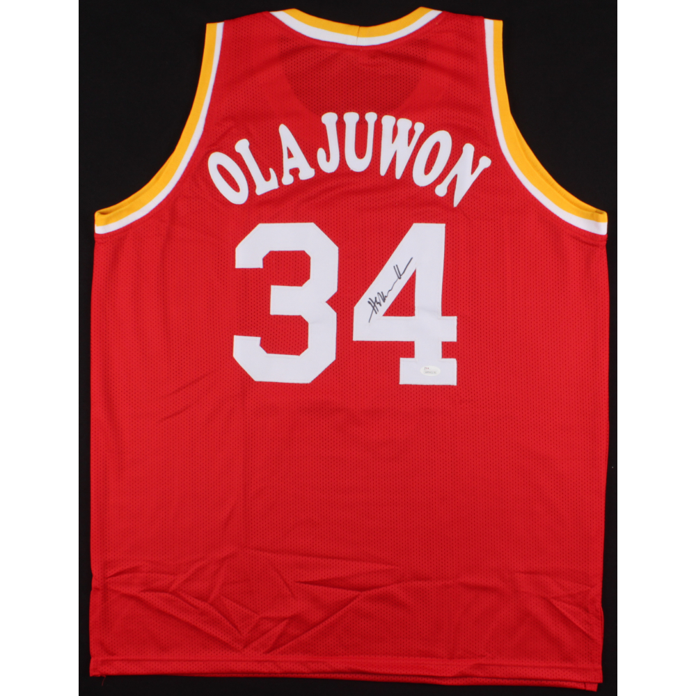 Hakeem Olajuwon Signed Rockets Jersey (JSA COA) | Pristine Auction