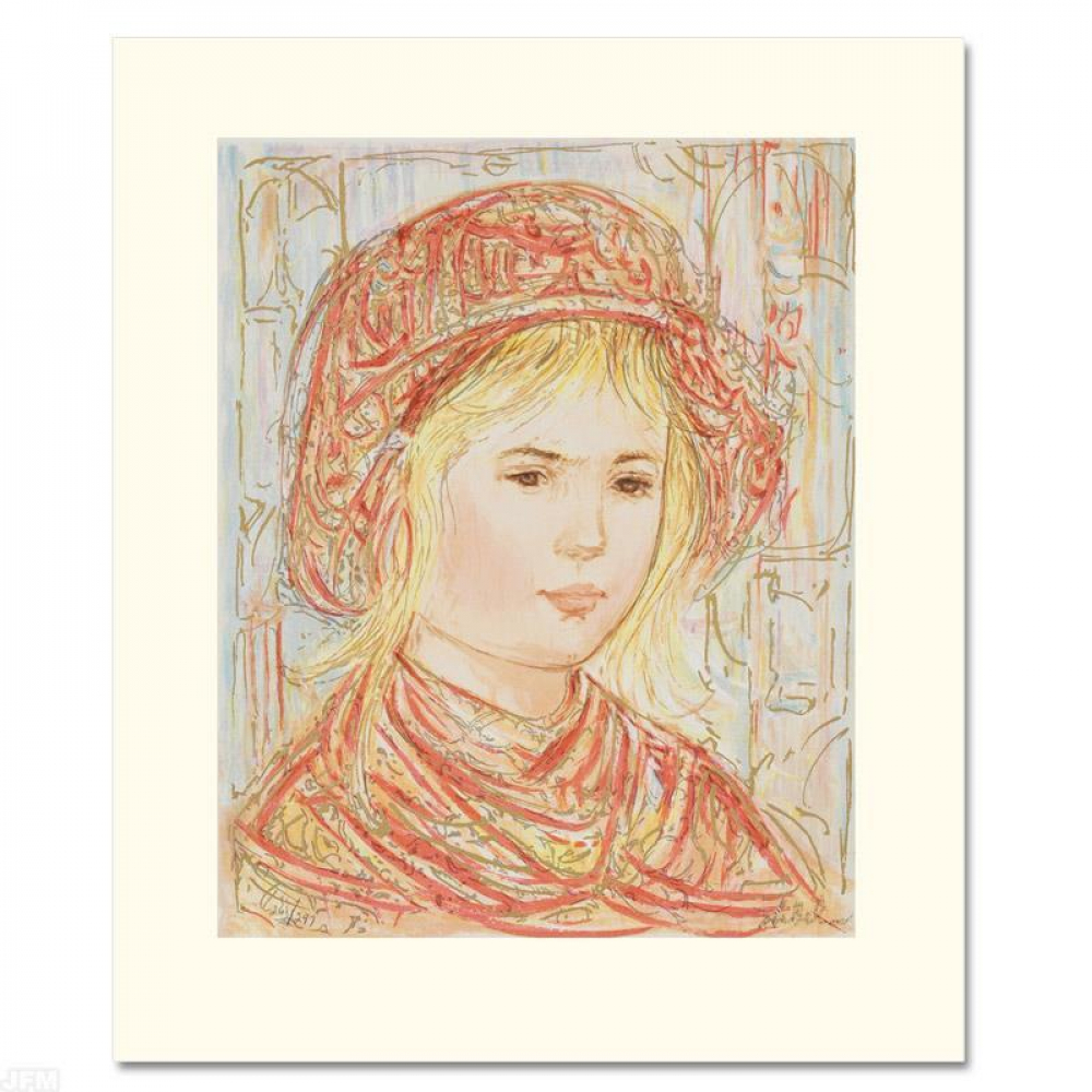 Edna Hibel Signed "Liv" LE 12x14 Serigraph (PA) | Pristine Auction