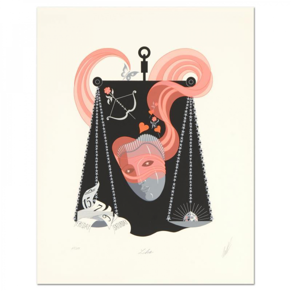 Erte Signed "Libra" Limited Edition 20x25 Serigraph | Pristine Auction