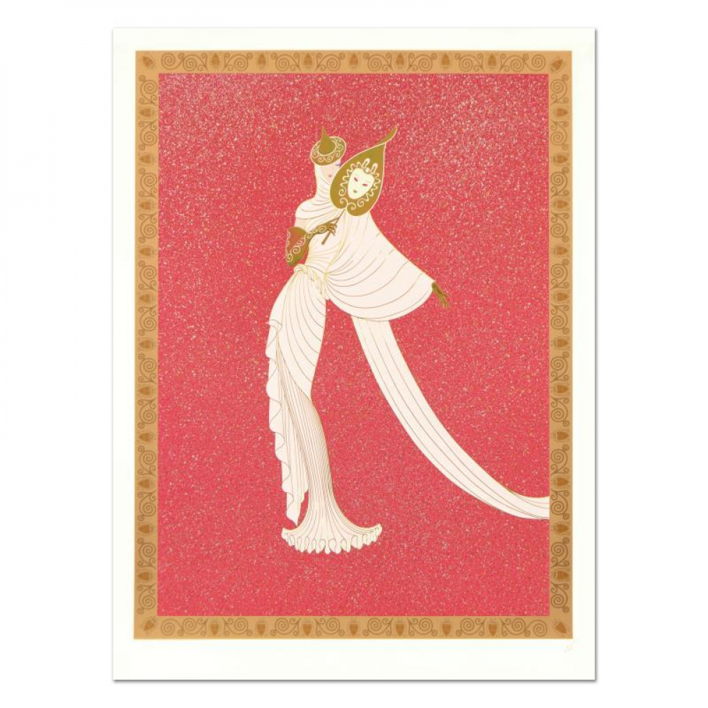 Erte Signed "Tanagra Red" LE 30x41 Serigraph on Paper (PA) | Pristine ...