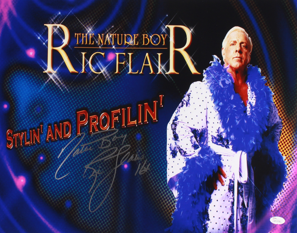 Rick Flair Signed 16x20 Photo Inscribed "Nature Boy" (JSA Hologram ...
