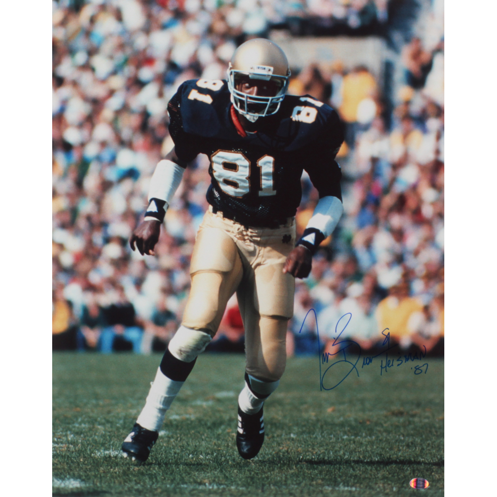 Tim Brown Signed Notre Dame Fighting Irish 16x20 Photo Inscribed ...