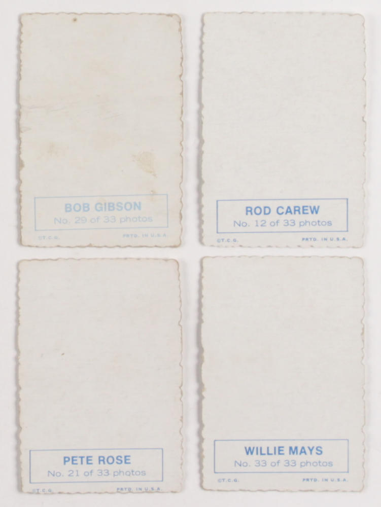 1969 Topps Deckle Edge Complete Set of (33) Vintage Baseball Photo ...