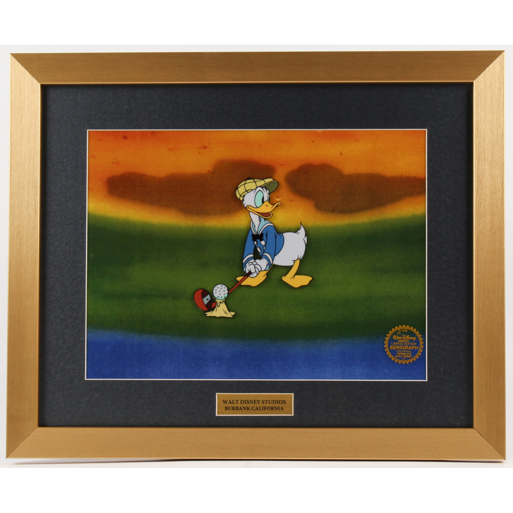 Donald Duck "Donald's Golf Game" 1989 Walt Disney 16.5x19 Custom Framed ...