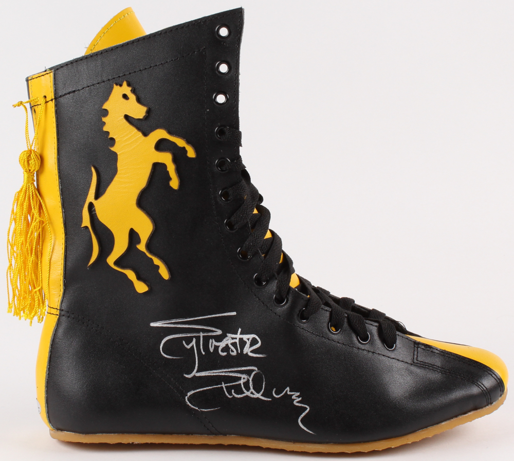 Sylvester Stallone Signed Custom Boxing Boot (Online Authentics COA ...
