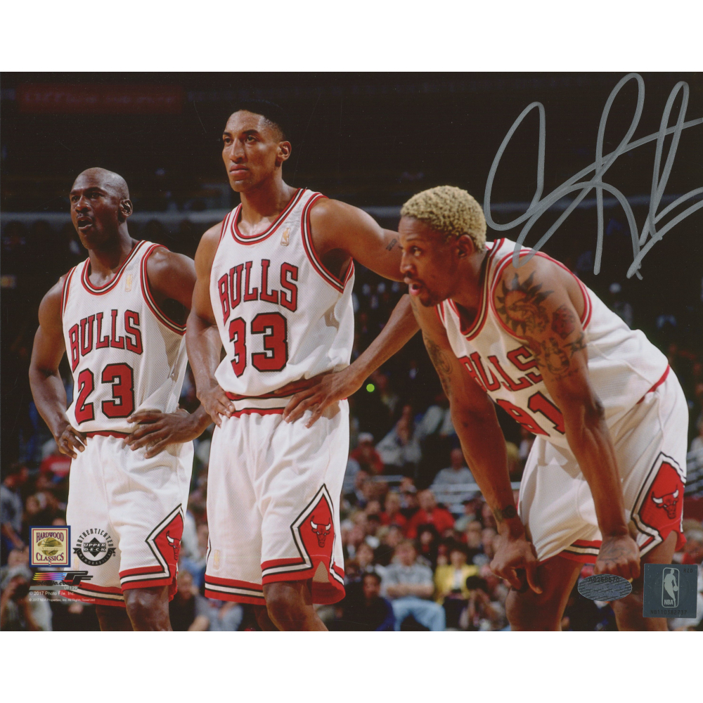 Dennis Rodman Signed Bulls 8x10 Photo (Schwartz COA) | Pristine Auction