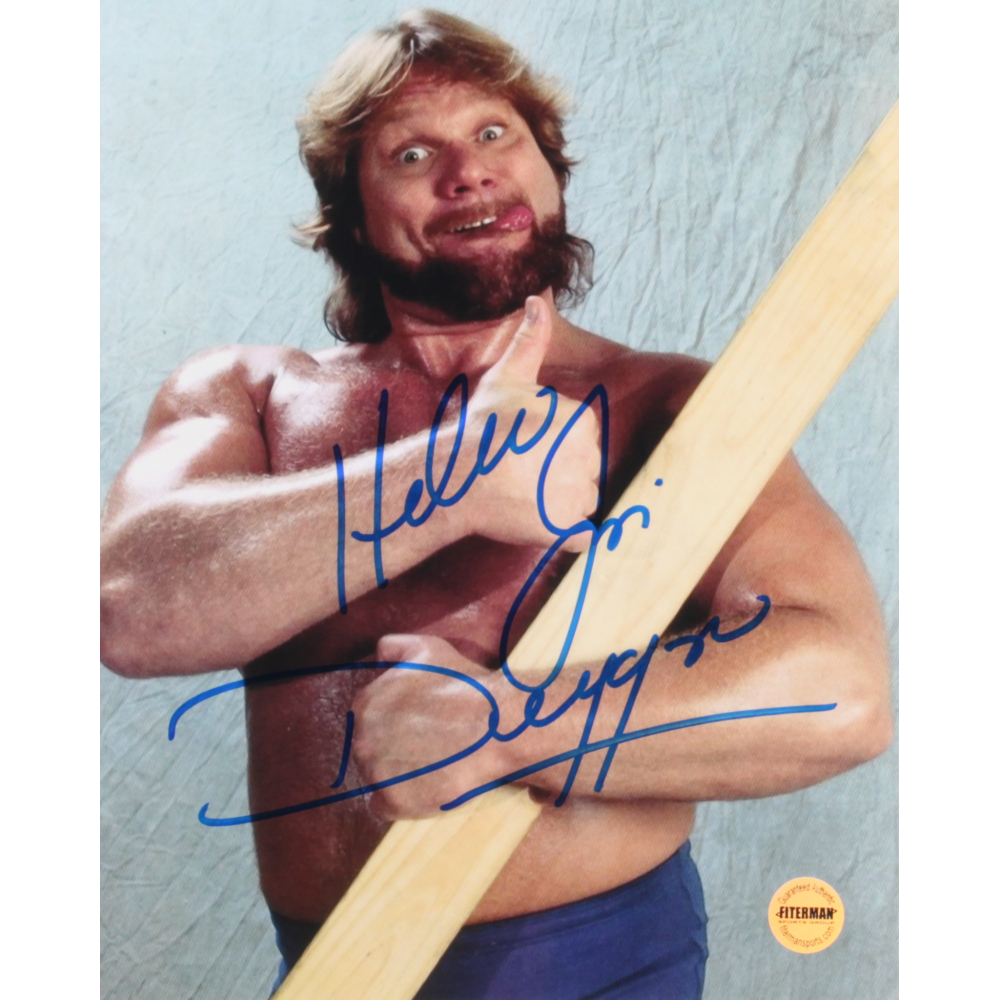 "Hacksaw" Jim Duggan Signed WWE 8x10 Photo (Fiterman Sports Hologram ...
