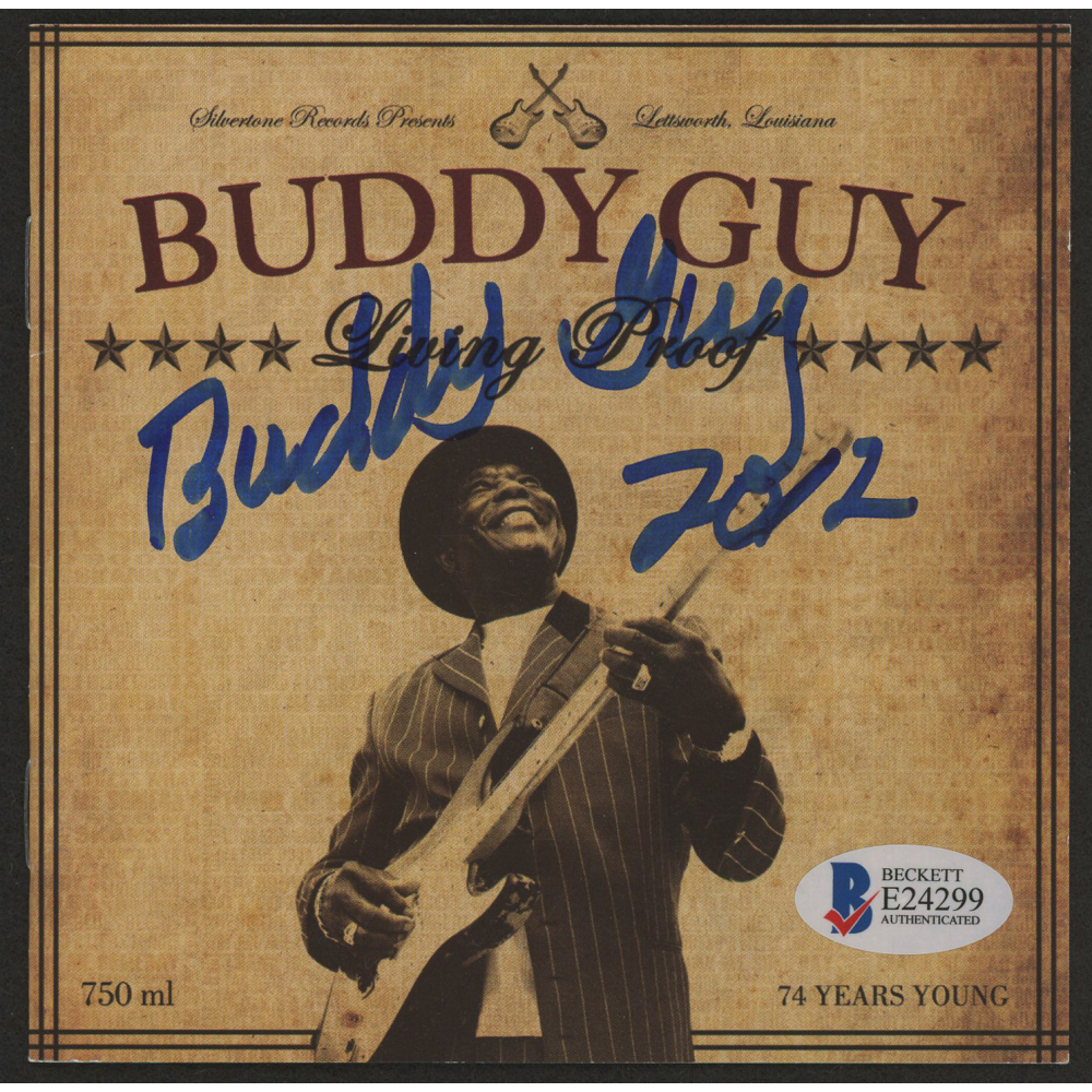 Buddy Guy Signed "Buddy Guy" Album Cover Inscribed "2012" (Beckett COA ...