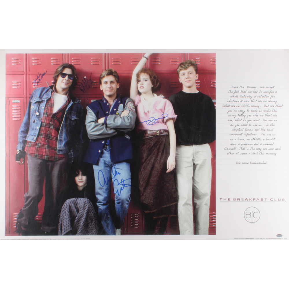 "The Breakfast Club" 24x36 Photo Cast-Signed by (4) with Judd Nelson ...