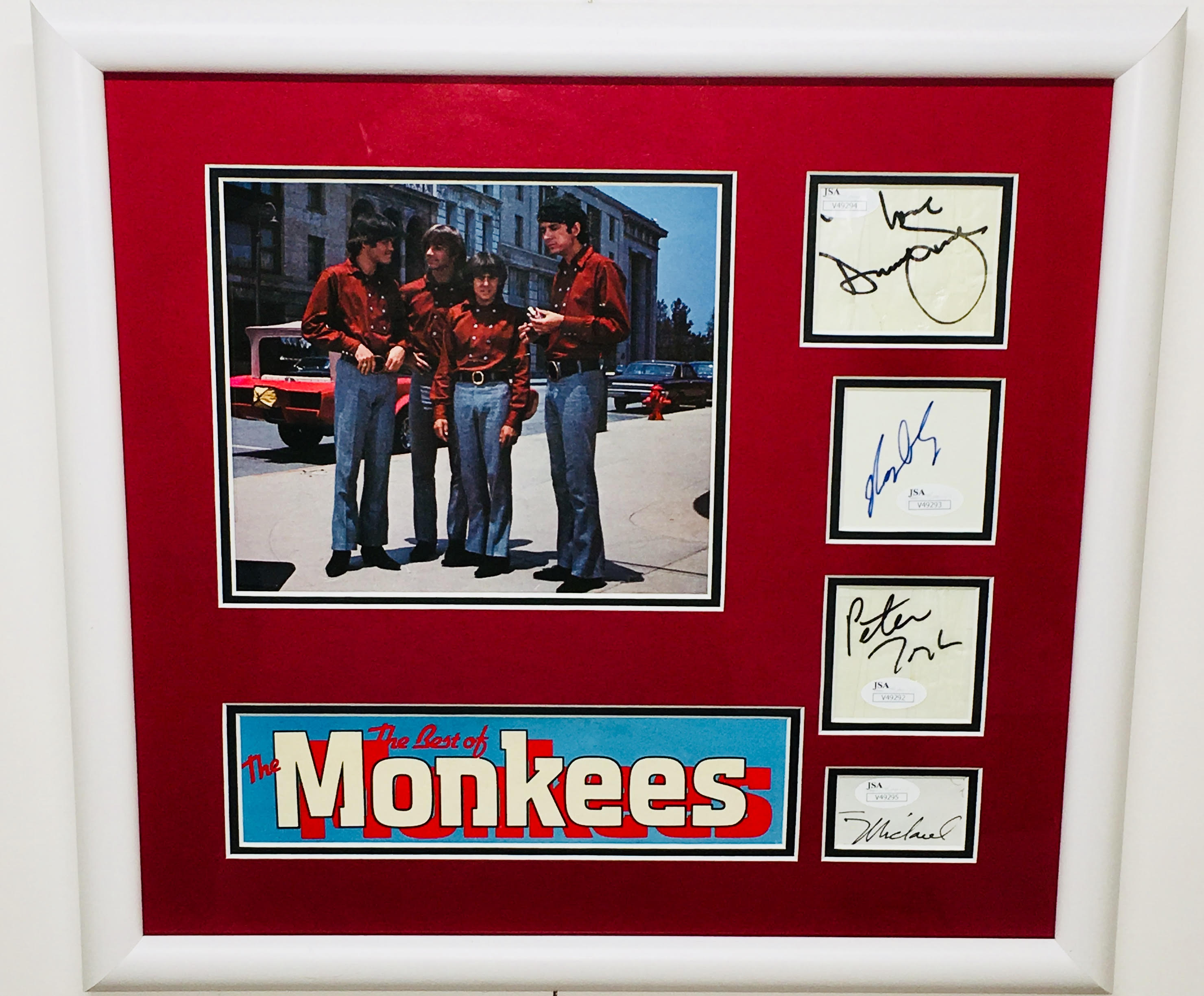 Davy Jones, Micky Dolenz, Peter Tork & Michael Nesmith Signed "The ...