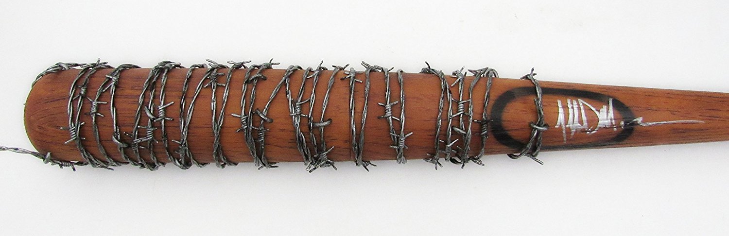 Jeffrey Dean Morgan Signed "The Walking Dead" Lucile Prop Replica ...
