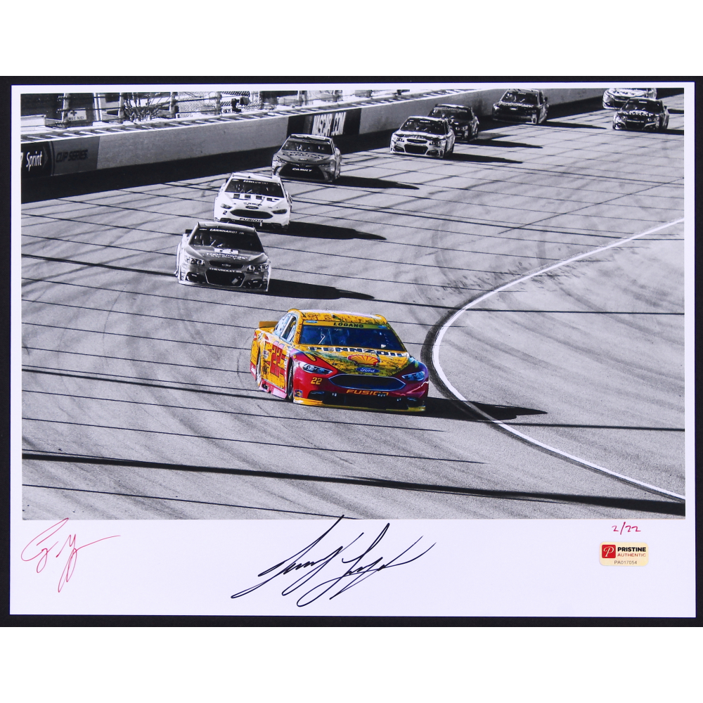 Joey Logano Signed NASCAR Limited Edition 11x14 Photo #/22 (PA COA ...