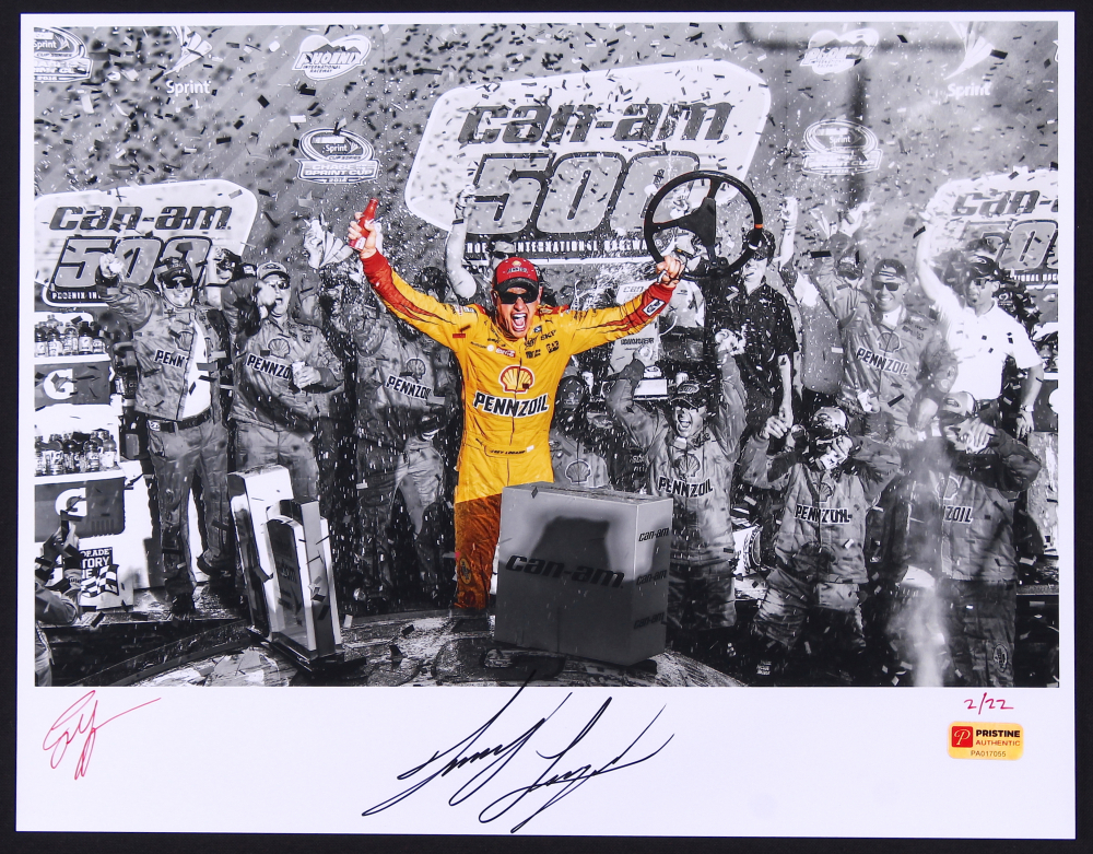 Joey Logano Signed NASCAR Limited Edition 11x14 Photo #/22 (PA COA ...