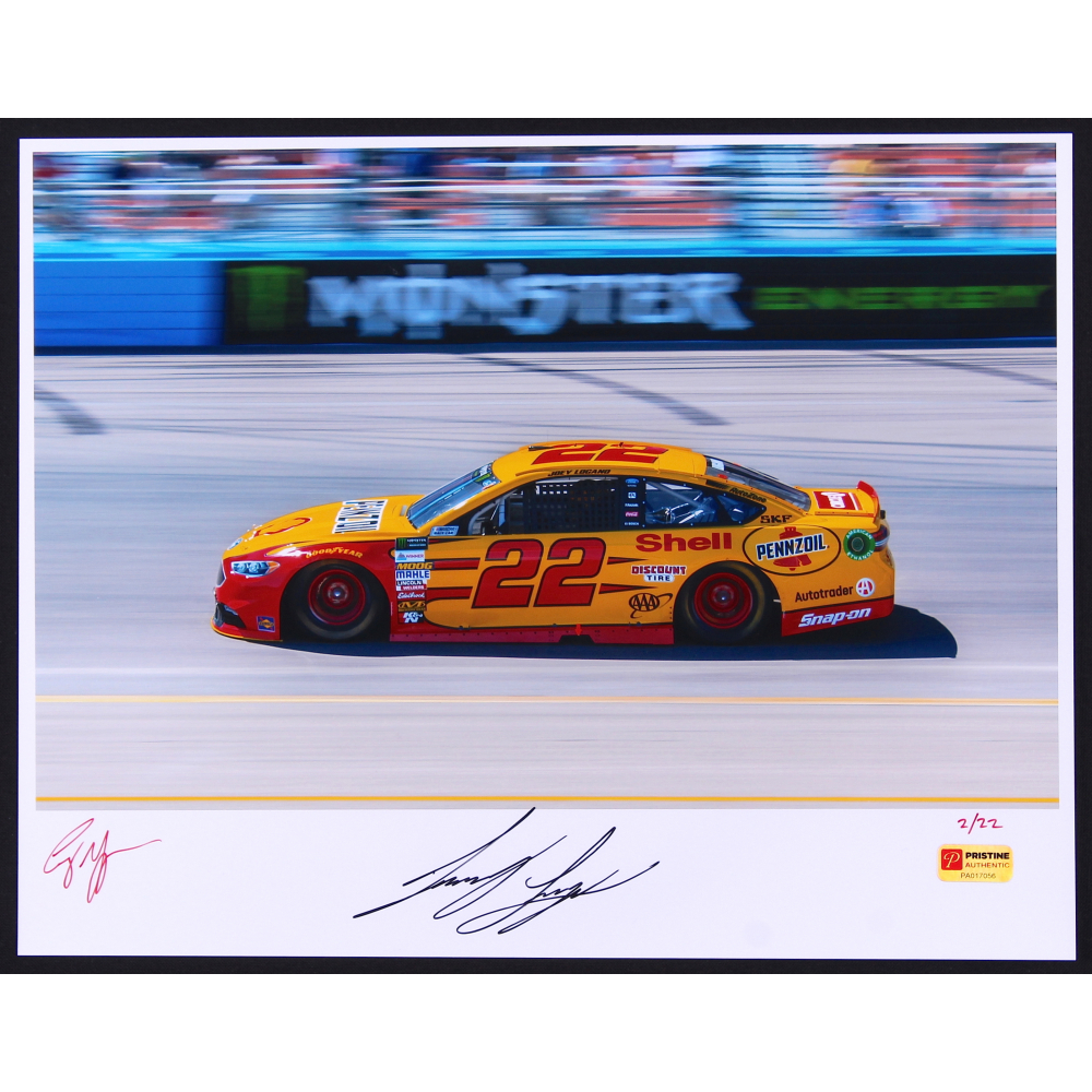 Joey Logano Signed NASCAR Limited Edition 11x14 Photo #/22 (PA COA ...