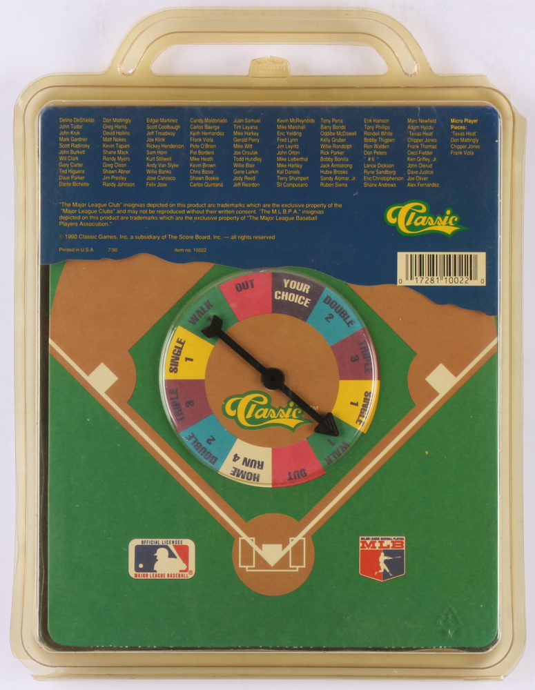 1990 Classic Major League Baseball MLB Trivia Board Game With 1990 ...