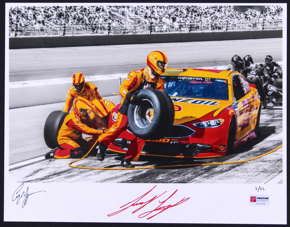 Joey Logano Signed NASCAR Limited Edition 11x14 Photo #/22 (PA COA ...