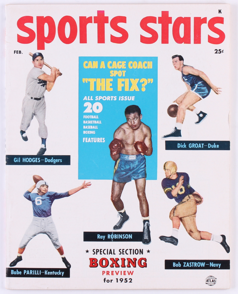 1952 Sports Stars Magazine Featuring "Sugar" Ray Robinson | Pristine ...