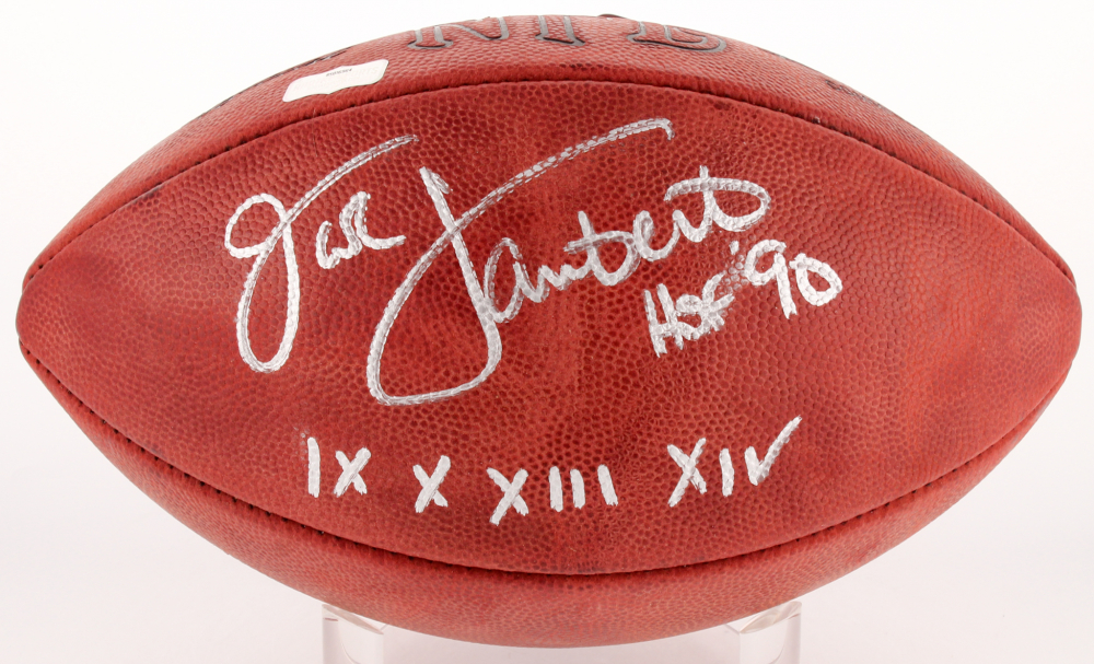 Jack Lambert Signed Official NFL Game Ball Inscribed "HOF '90" & "IX X ...