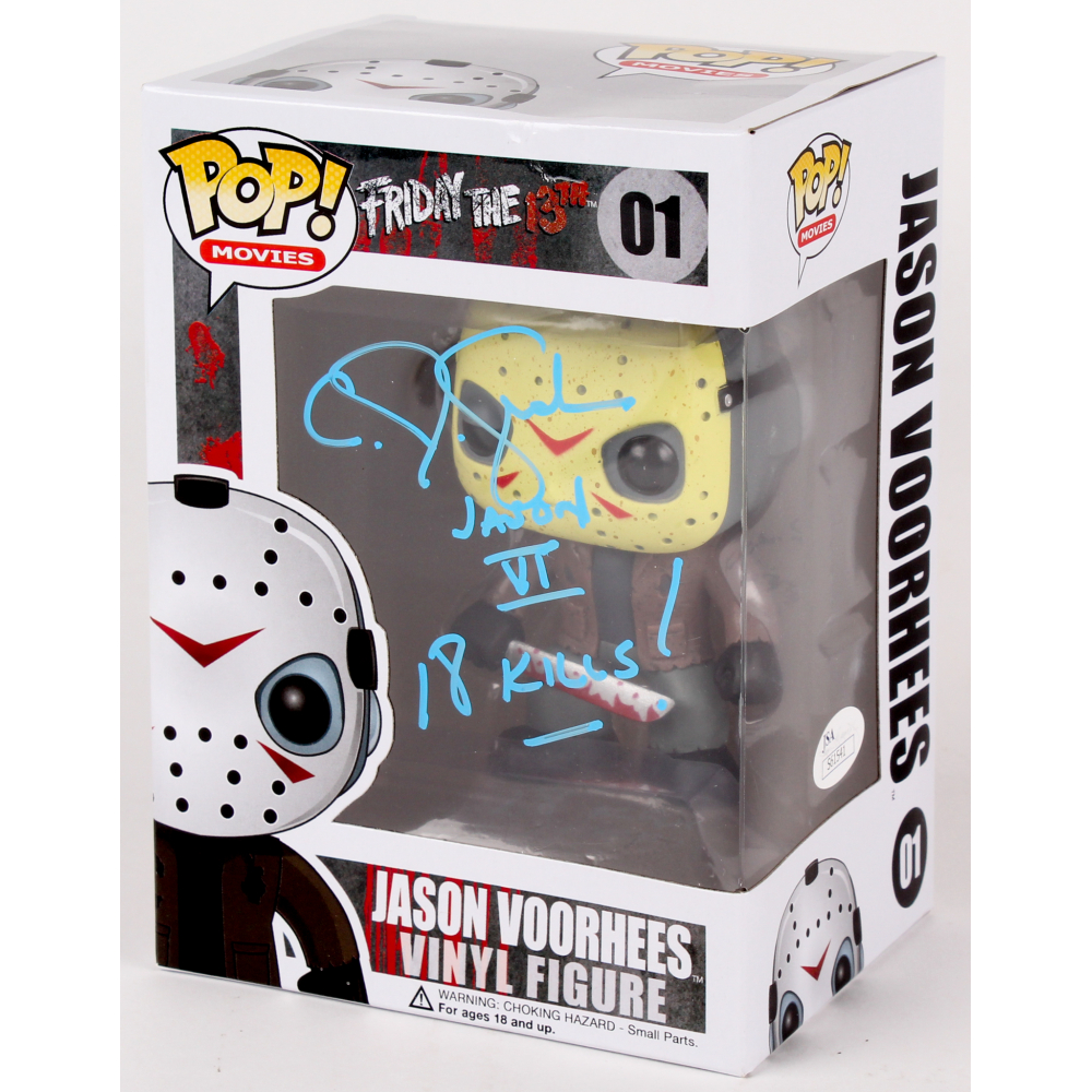 C. J. Graham Signed "Friday Th 13th" Jason Voorhees Funko Pop! Figure ...