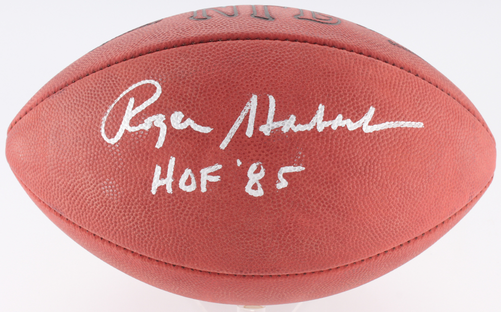 Roger Staubach Signed NFL Football Inscribed "HOF '85" (JSA COA ...