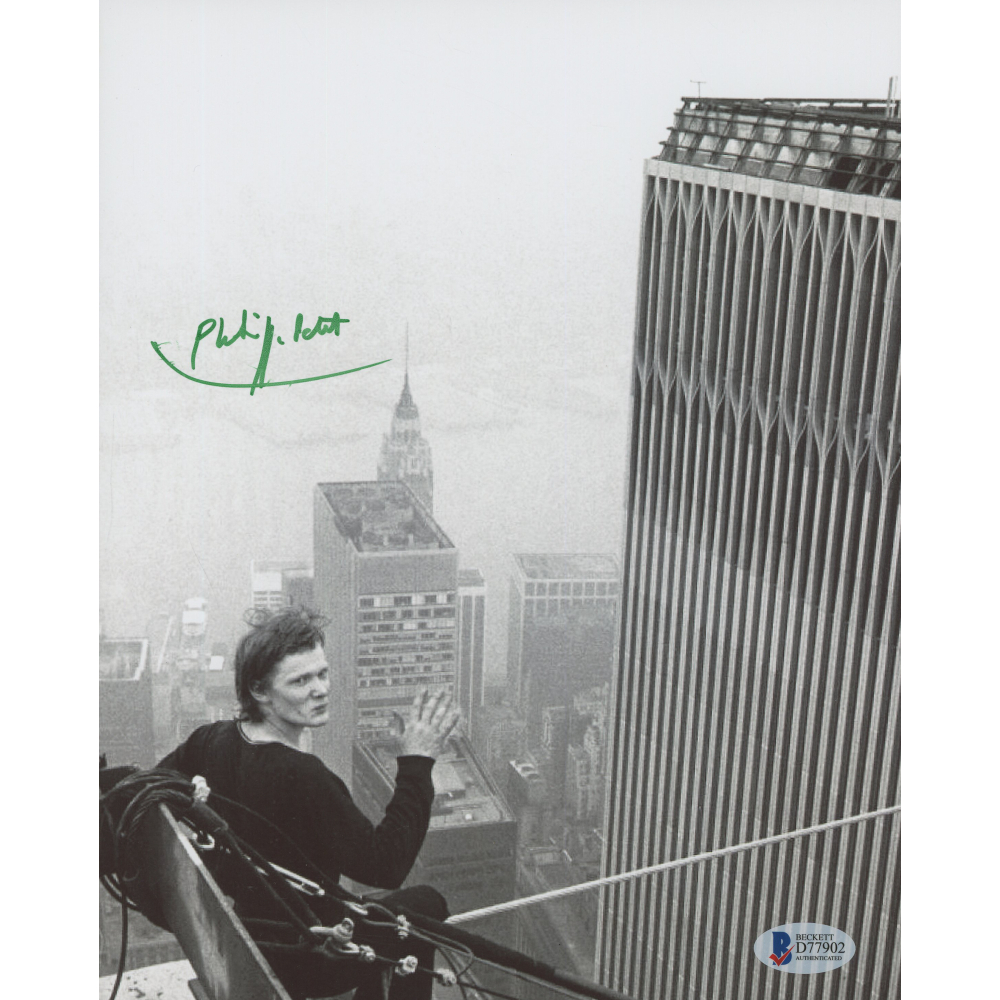 Philippe Petit Signed 1974 "Twin Towers High-Wire Walk" 8x10 Photo ...