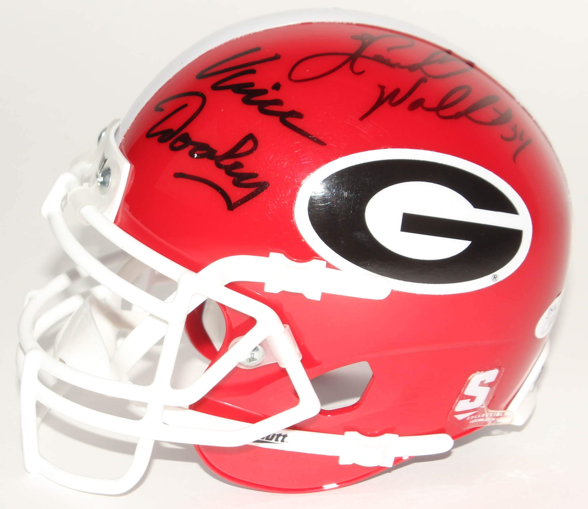 Herschel Walker, Vince Dooley, & Buck Belue Signed Georgia Bulldogs ...
