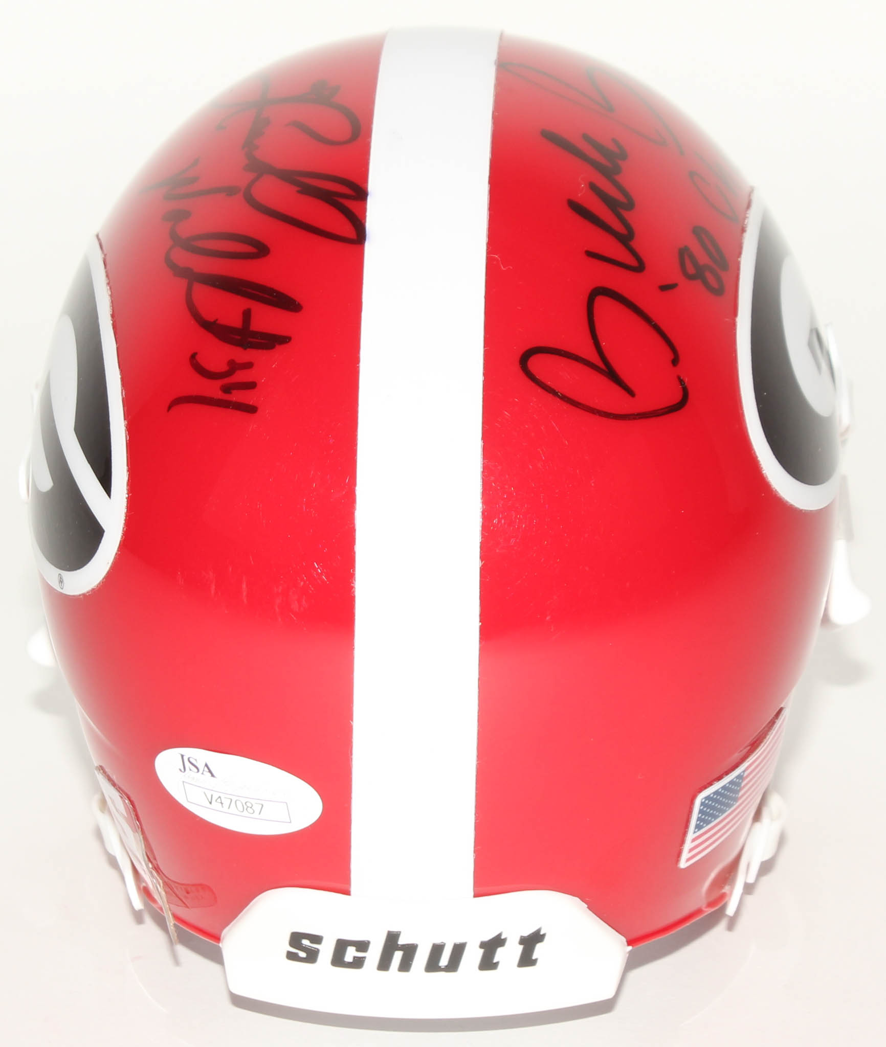 Herschel Walker, Vince Dooley, & Buck Belue Signed Georgia Bulldogs ...