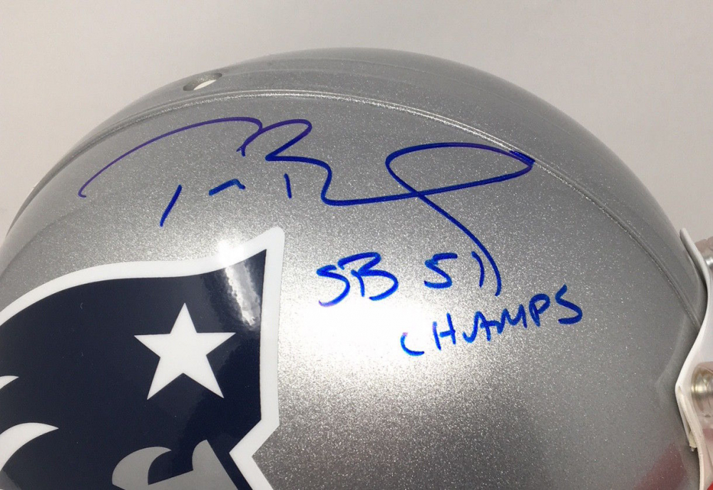 Tom Brady Signed New England Patriots Full-Size Authentic On-Field LE ...