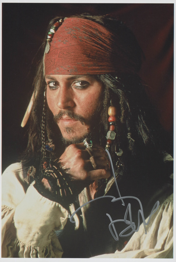 Johnny Depp Signed "Pirates Of The Caribbean" 8x10 Photo (JSA COA ...