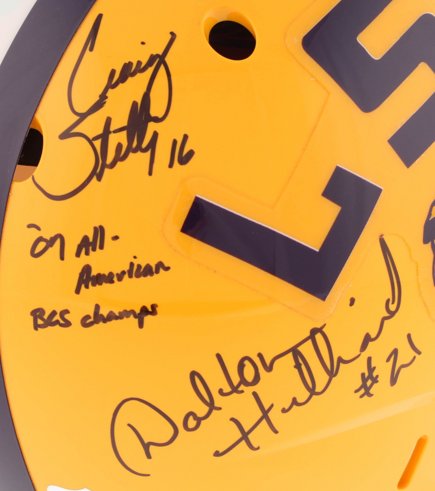 LSU Tigers Full-Size Helmet Signed by (11) with Bill Cannon, Alley ...