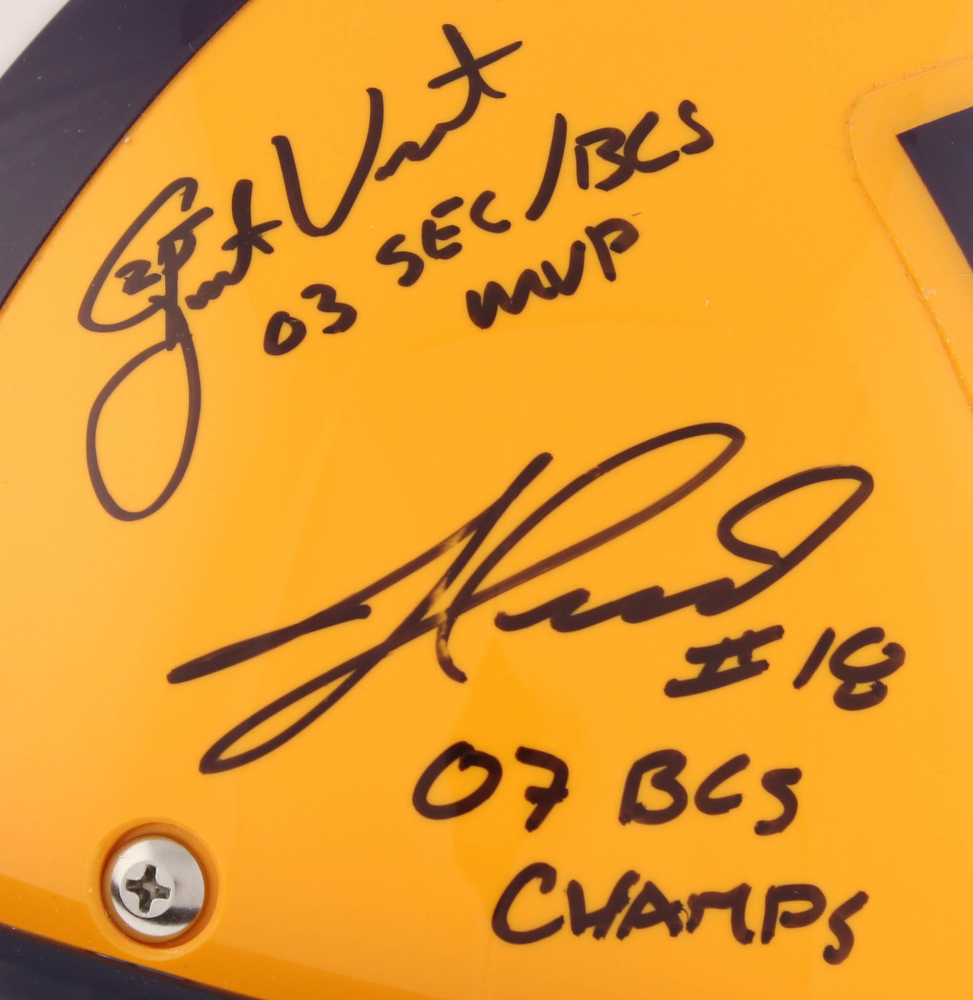 LSU Tigers Full-Size Helmet Signed by (11) with Bill Cannon, Alley ...