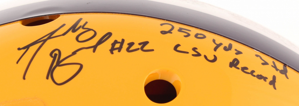 LSU Tigers Full-Size Helmet Signed by (11) with Bill Cannon, Alley ...