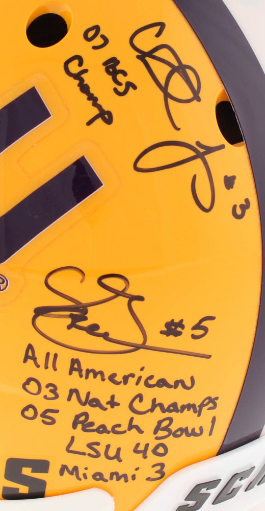 LSU Tigers Full-Size Helmet Signed by (11) with Bill Cannon, Alley ...