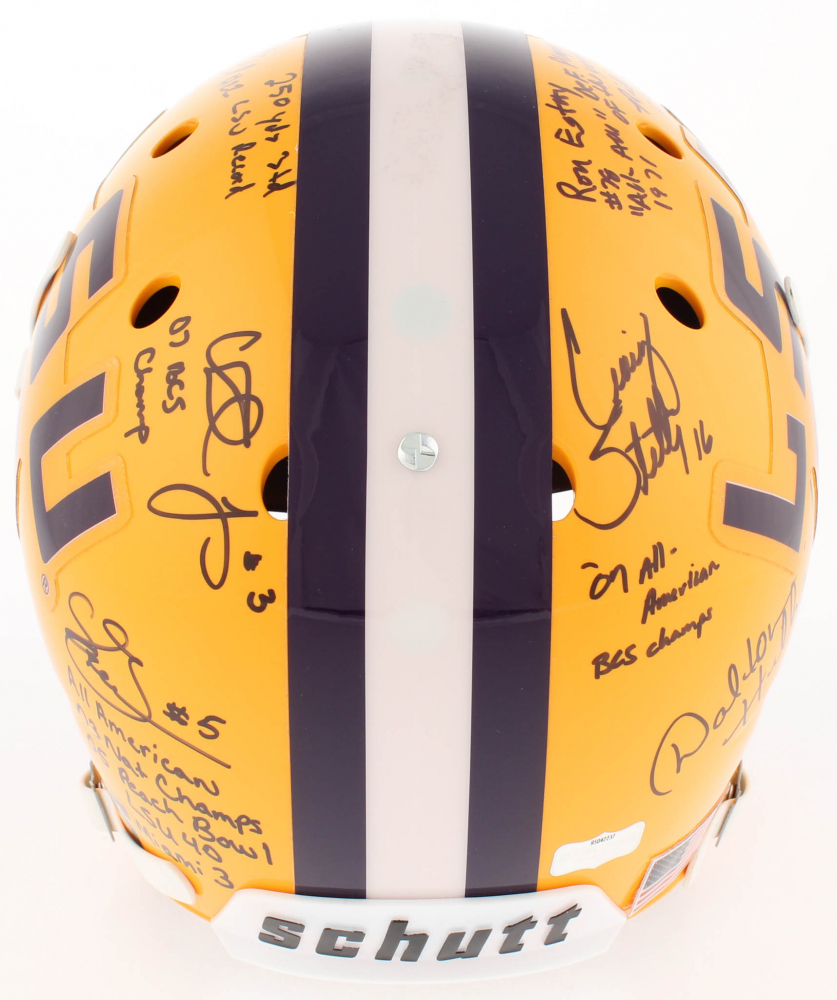 LSU Tigers Full-Size Helmet Signed by (11) with Bill Cannon, Alley ...