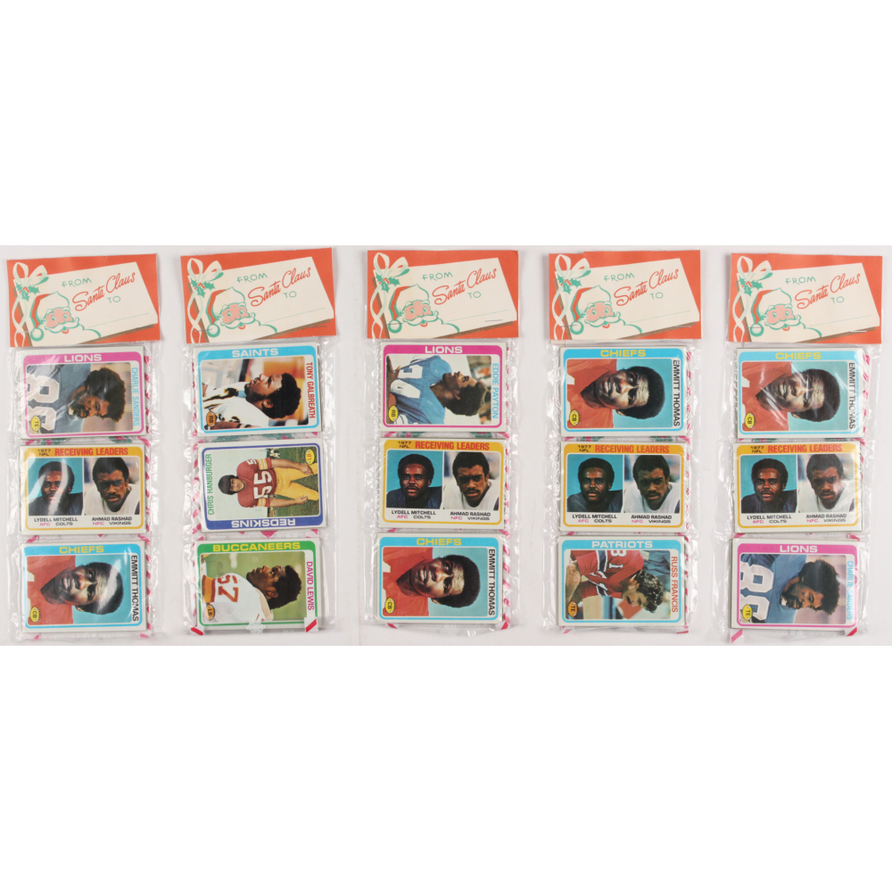 Lot of (5) 1978 Topps Football Unopened Holiday Rack Packs of (12 ...