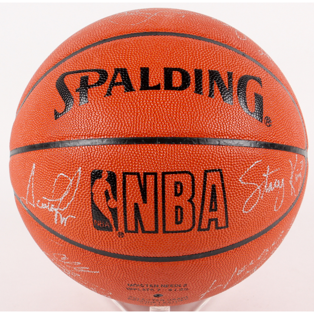 1991-92 Bulls Game Ball Series Basketball Team-Signed By (12) With ...