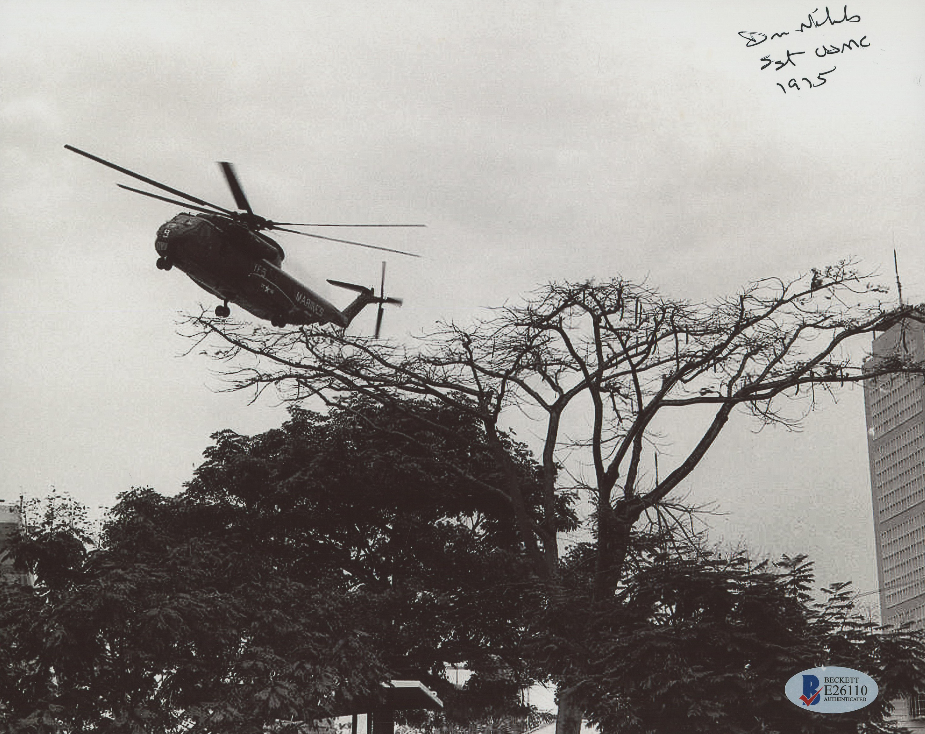 Don Nicholas Signed 8x10 Photo Inscribed "Sgt USMC 1975" (Beckett COA ...