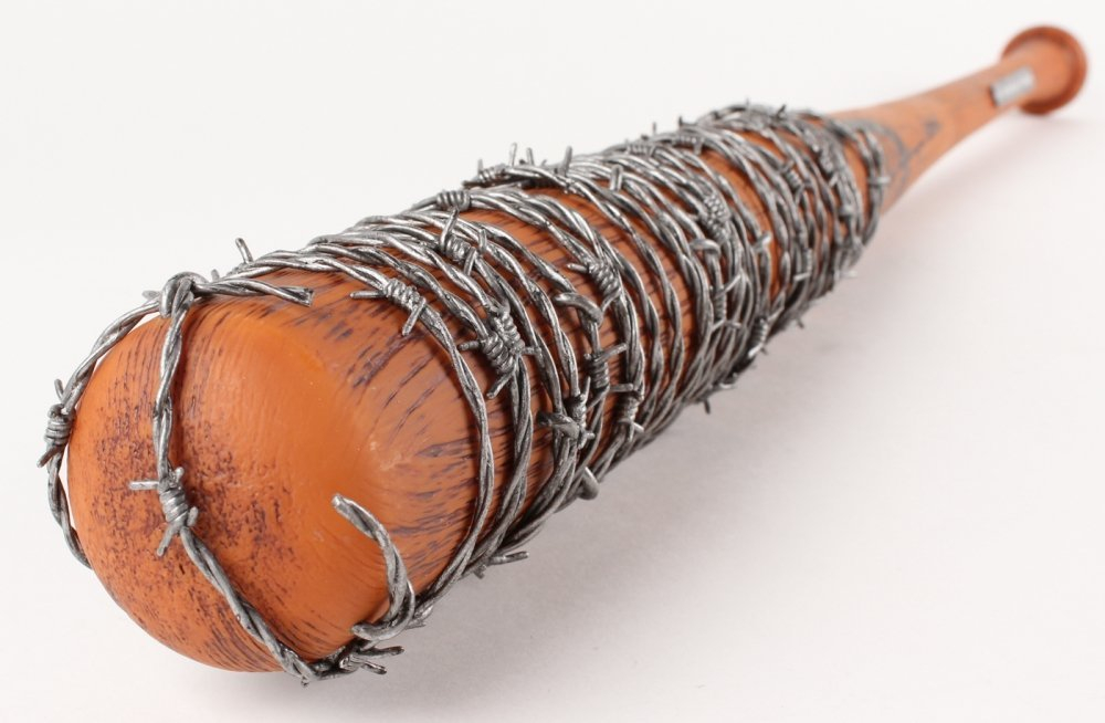 Jeffrey Dean Morgan Signed "The Walking Dead" Lucile Prop Replica ...