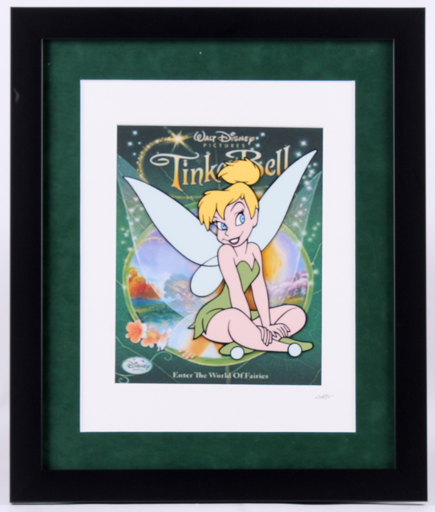 "Tinker Bell" 16x19 Custom Framed Hand-Painted Animation Cel Display ...