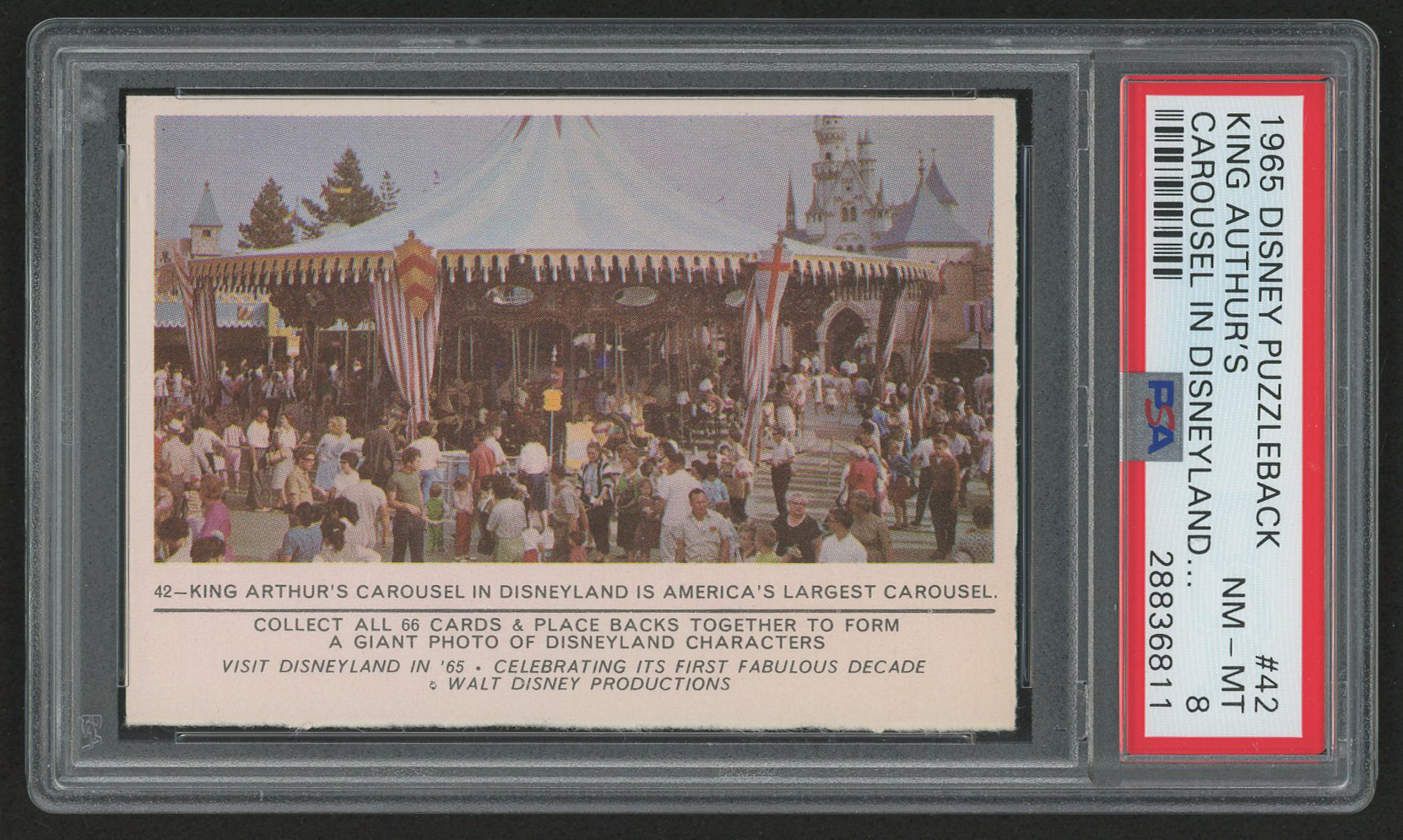 1965 Disneyland Puzzleback #42 King Authur's Carousel in Disneyland ...