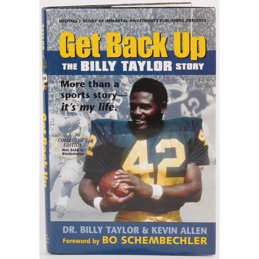 Billy Taylor Signed "Get Back Up: The Billy Taylor Story" Hard Cover ...