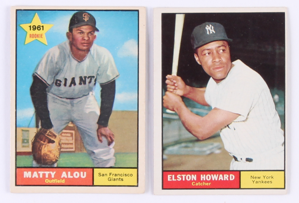 Lot of (76) 1961 Topps Baseball Cards with #327 Matty Alou, #495 Elson ...
