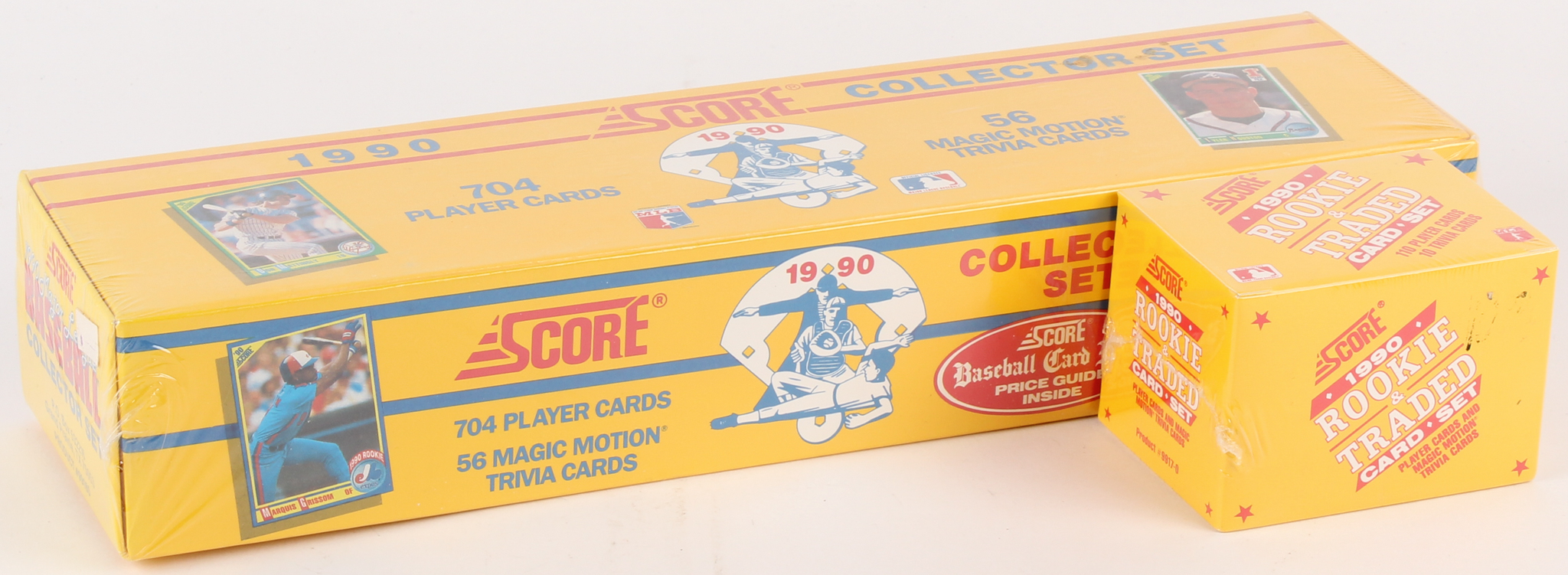 Lot of (2) 1990 Score Complete Set of (704) Baseball Cards & 1990 Score ...