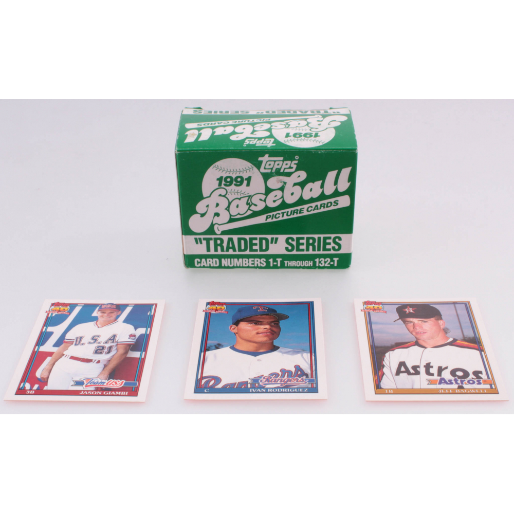 1991 Topps Traded Complete Set of (132) Baseball Cards With #45T Jason ...